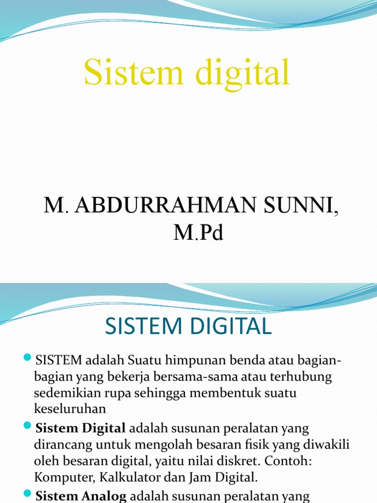Konsep Dasar Sistem Digital | PDF