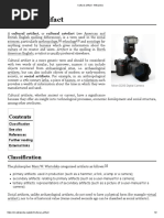 Artifacts Sociofacts and Mentifacts Camera | PDF