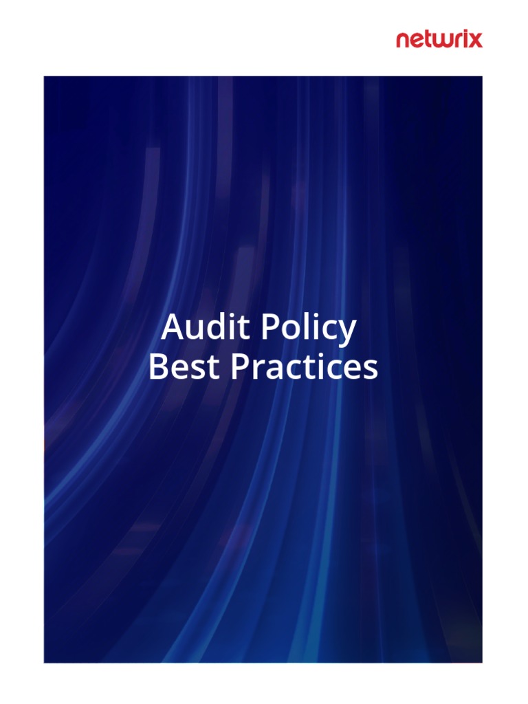 Audit - Policy - Best - Practices - Security Logs On Windows Servers ...