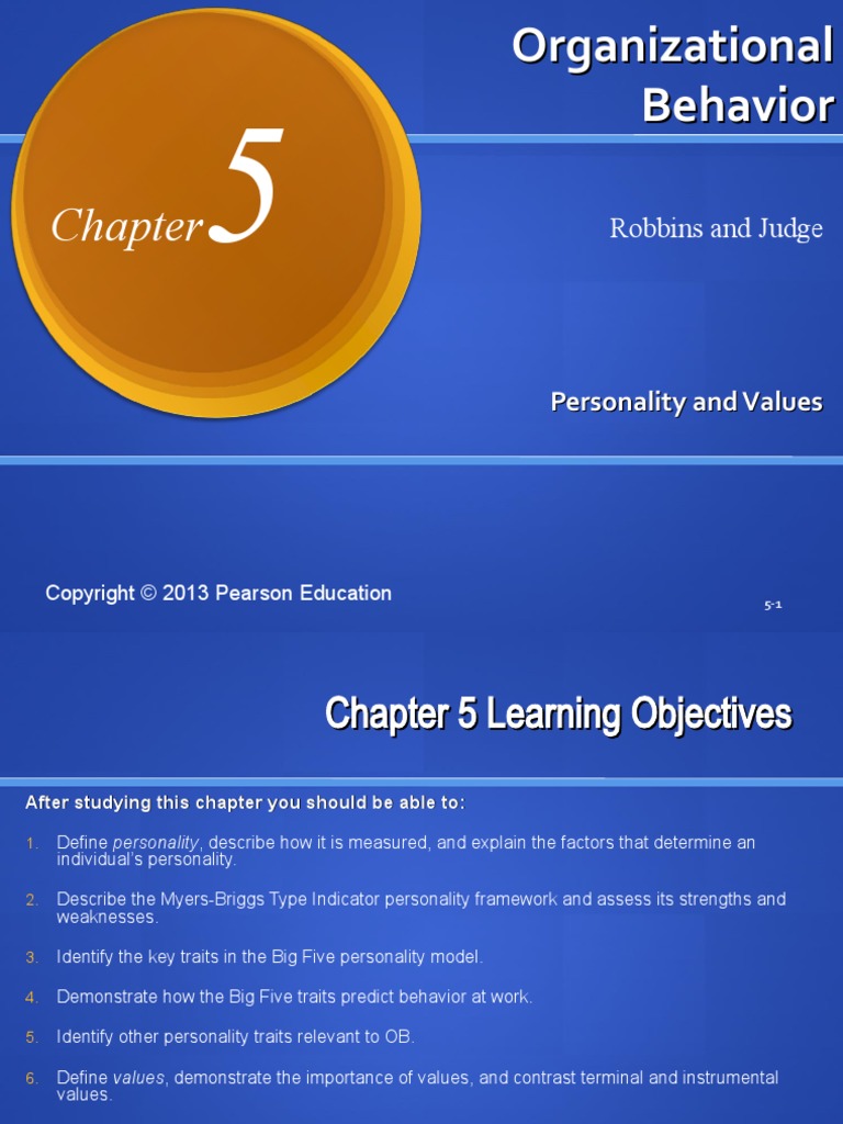 Robbins OB15GE Inppt05 | PDF | Extraversion And Introversion | Value (Ethics)