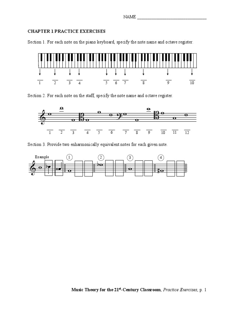 Mario Cadence Music Theory Exercises | PDF | Scale (Music) | Minor Scale