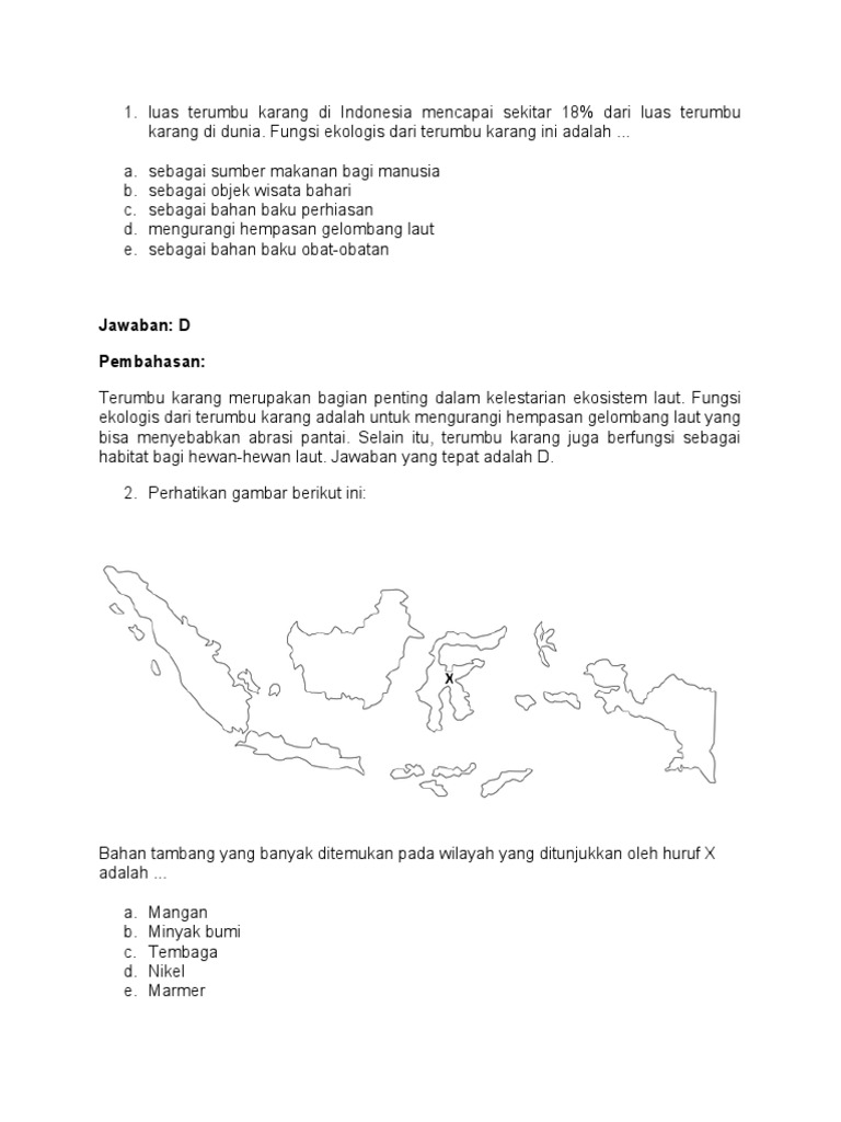 Soal Soal Potensi SDA | PDF