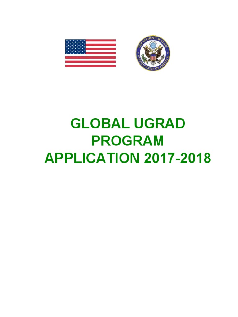 Global UGRAD Application Forms 2017-2018 | PDF | Test Of English As A ...