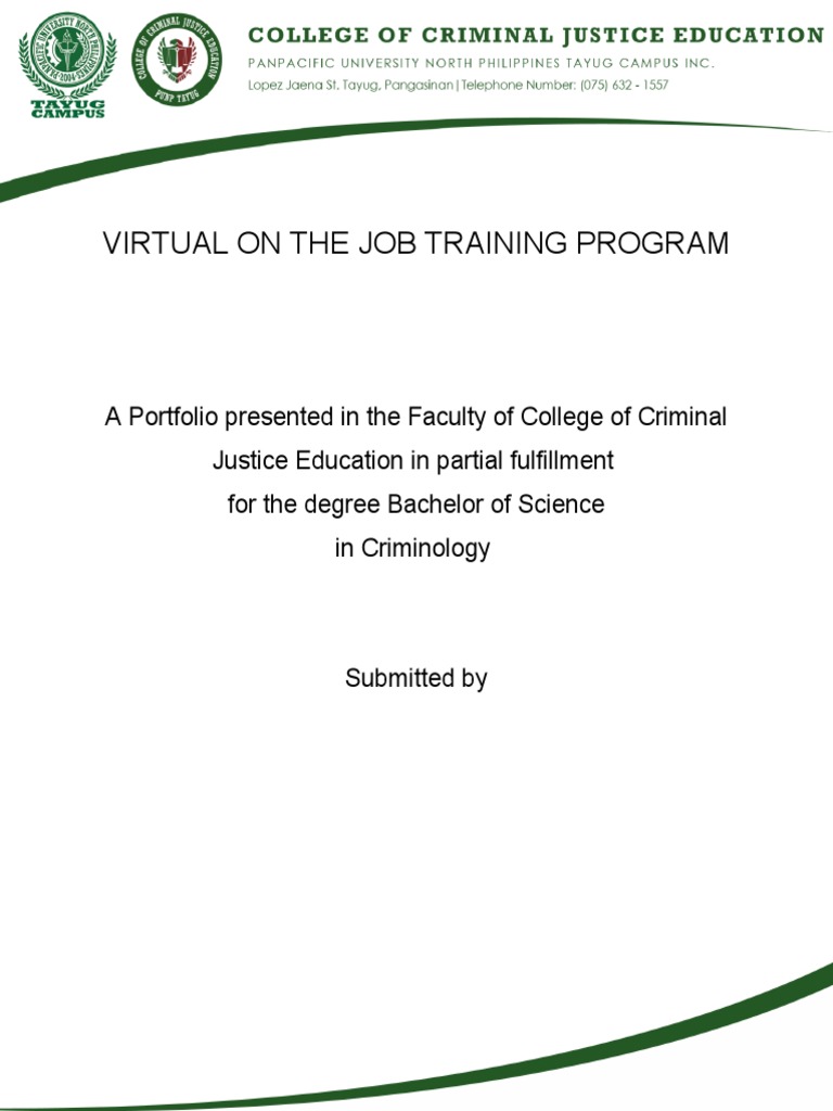 OJT Portfolio | PDF