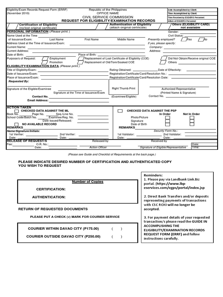 Civil Service Commission Civil Service Commission: Office Name Office ...