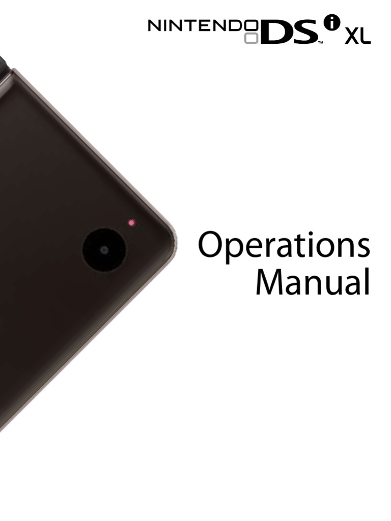 Nintendo Dsi XL Manual | PDF | Headphones | Ac Power Plugs And Sockets