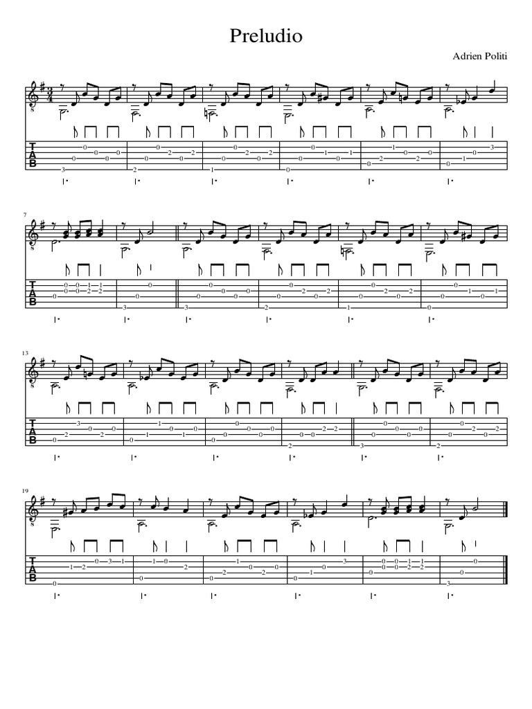 Preludio: Adrien Politi | PDF