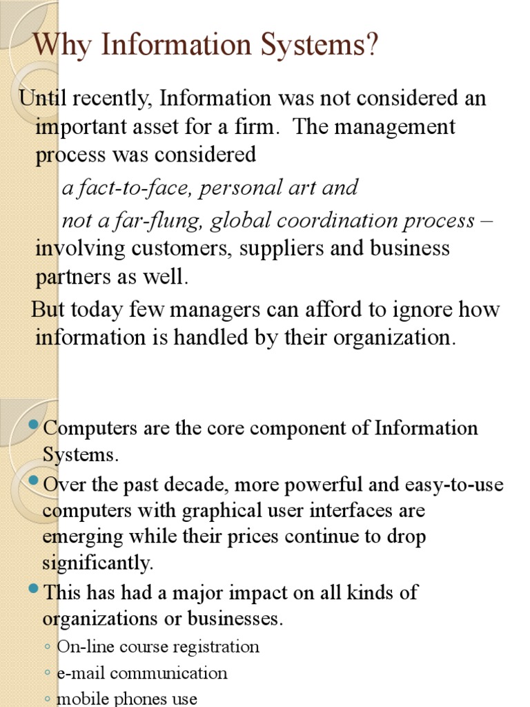2 - Overview of Information Systems | PDF | Information System | Data