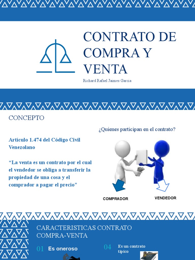Contrato De Compraventa Aspectos Fundamentales Pdf