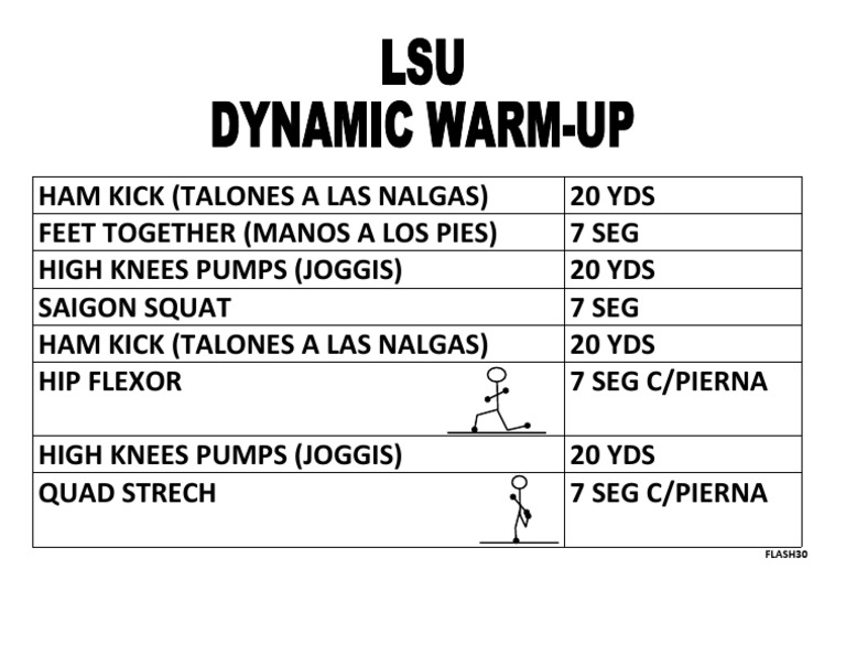 Dynamic Warm-Up Exercises Guide | PDF | Home & Garden