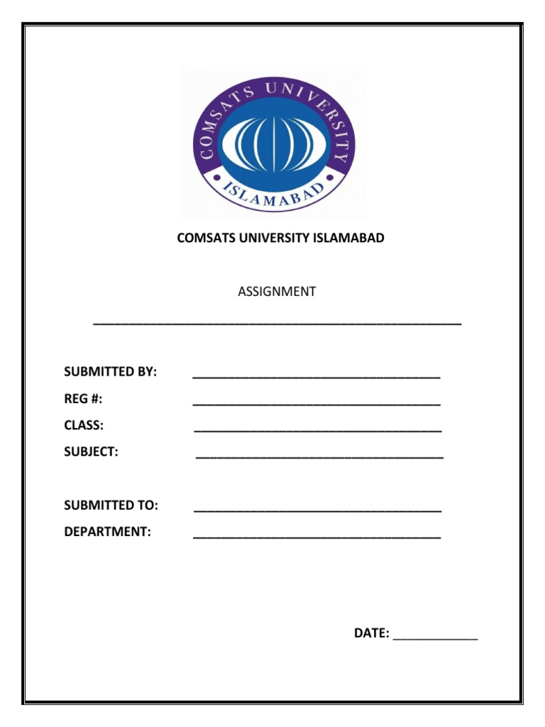 Assign Cover Page | PDF