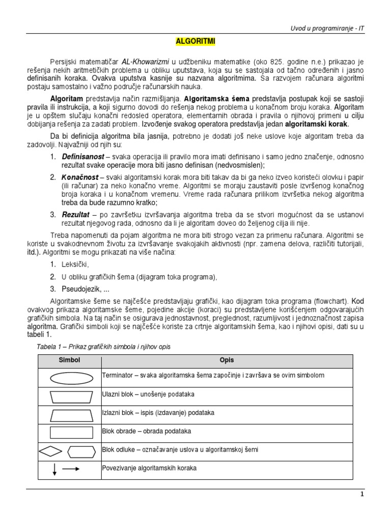 01 - Algoritmi - Linijska Struktura | PDF