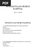 Huruf Kapital Dan Penggunaan Tanda Baca | PDF
