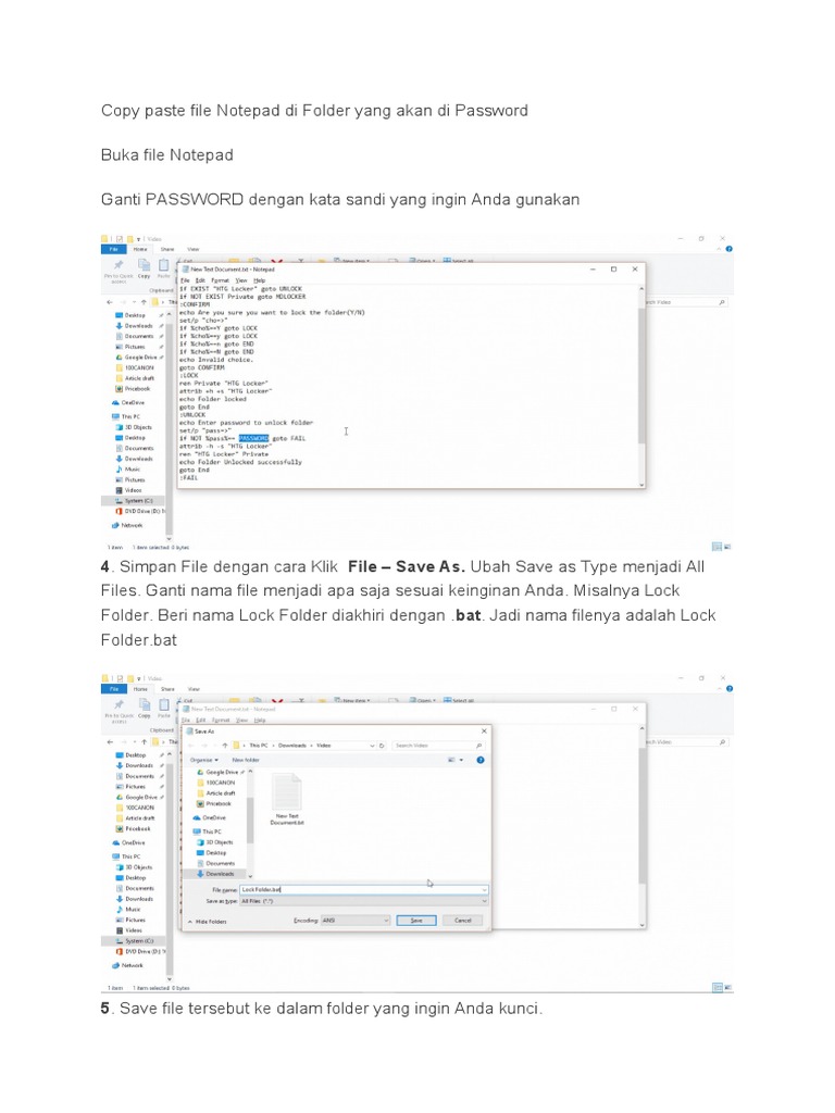 Cara Password Folder Di Windows 10 Pdf 5334