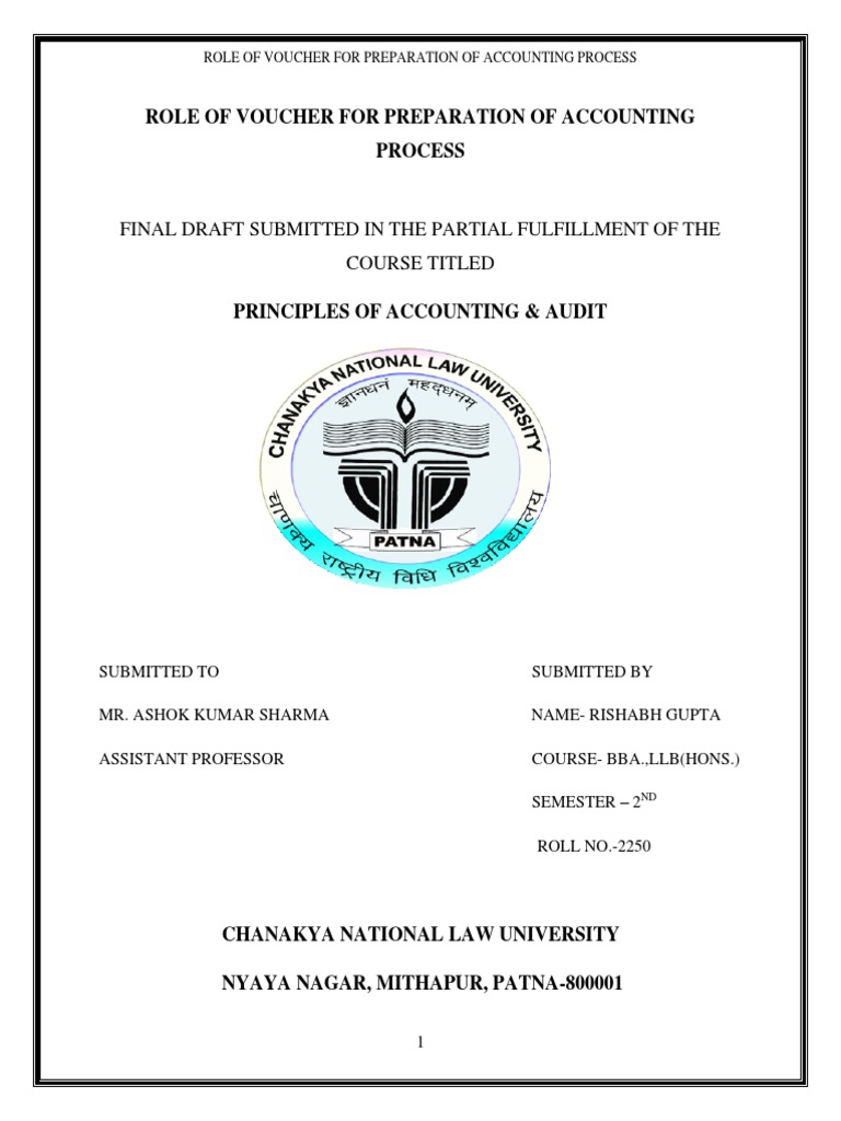 Accounts - Final Draft | PDF | Accounts Payable | Debits And Credits