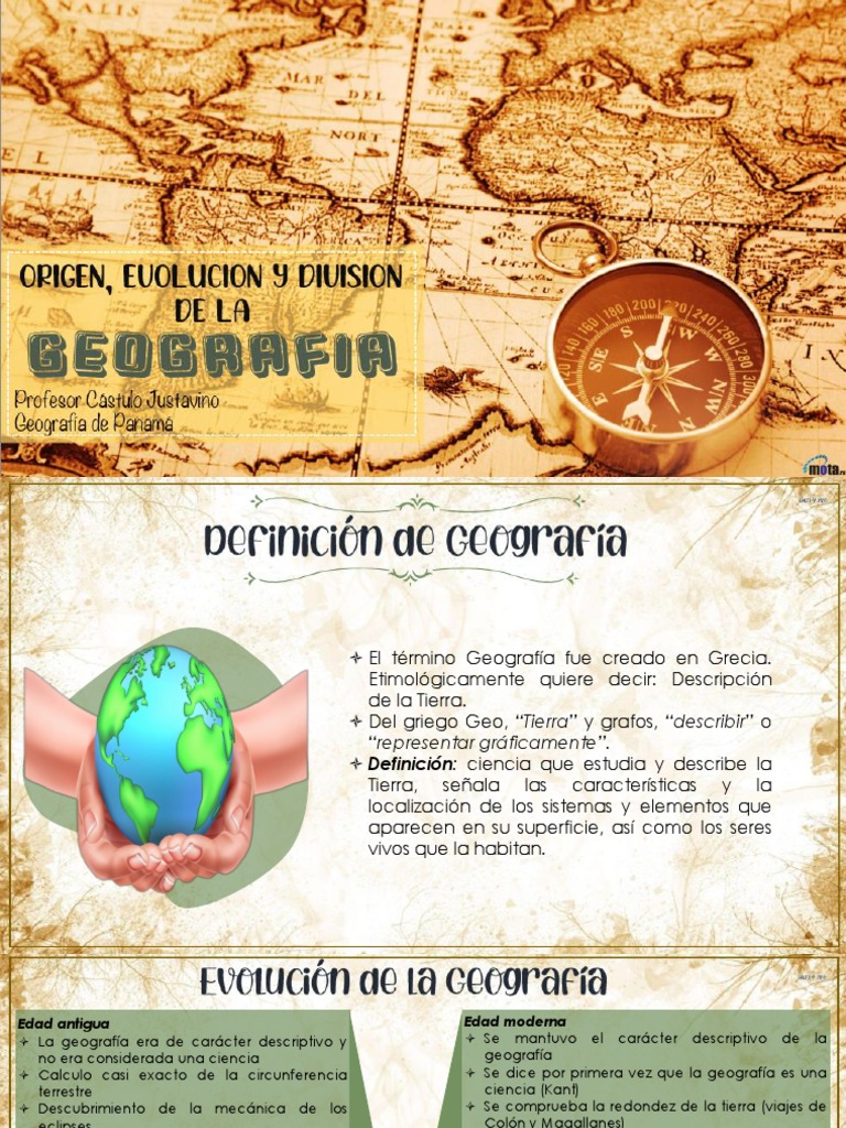Origen Evolucion Y Division De La Geografia Pdf Geografía Tierra