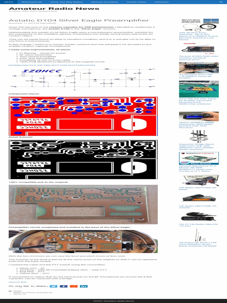 Astatic D104 Silver Eagle PreAmp (De56dc9-5c2e-4f40-8b24-9bf17889b9c3 | PDF