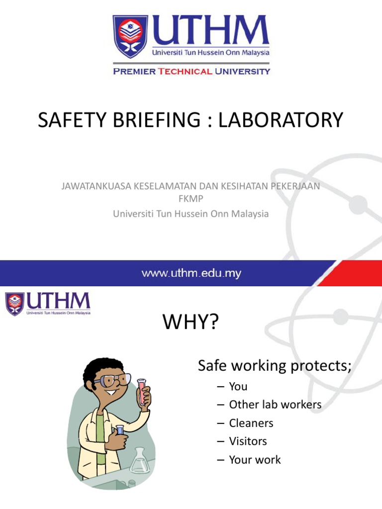 Safety Briefing: Laboratory: Jawatankuasa Keselamatan Dan Kesihatan ...