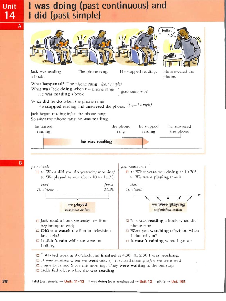 Essential Grammar in Use-Past Continuous vs. Past Simple | PDF