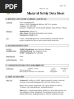 Palm Kernel Expeller - MSDS | PDF | Safety | Chemistry