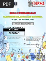 Soal & Jawaban OSN Geografi SMA | PDF