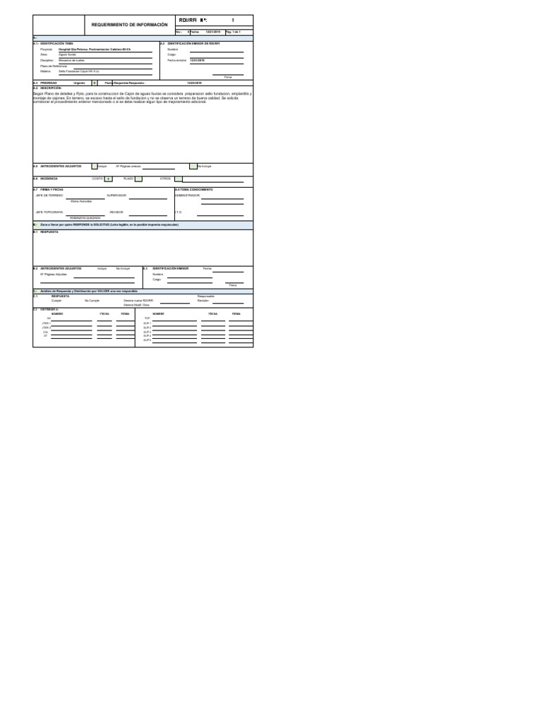 Control de Ensayos y RDI Formato Las Cruces | PDF | Ingeniero civil | Diseño gráfico