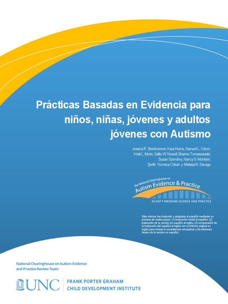 2020 NCAEP EBP Report - Spanish | PDF | Dsm 5 | Espectro autista