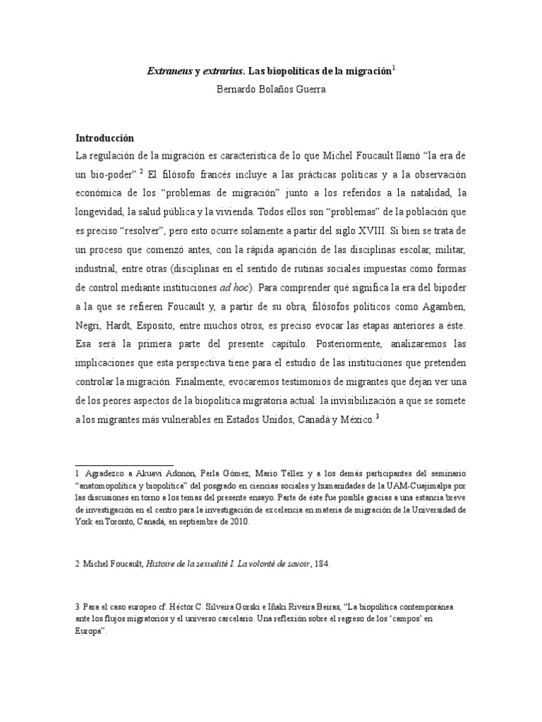 Bolaños Extraneus y Extrarius | PDF | Esclavitud | Migración humana