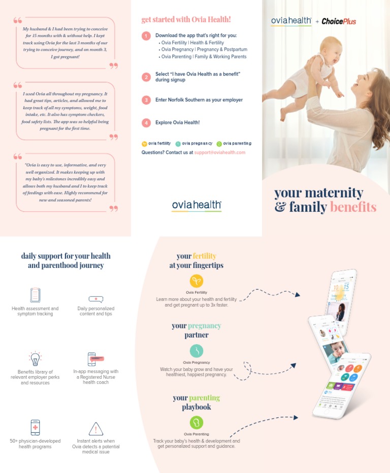 Ovia Health: Maternity & Family Benefits | PDF | Maternal Health ...