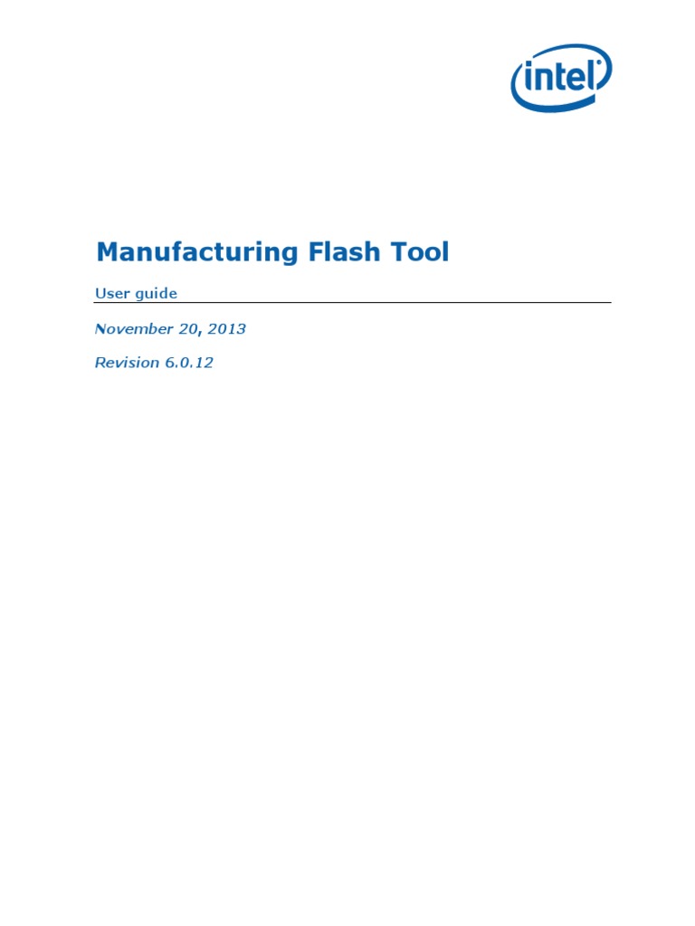Manufacturing Flash Tool User Guide | PDF | Installation (Computer ...