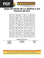 Sopa de Letras: Desastres Naturales | PDF