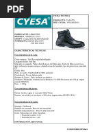 Ficha Tecnica Botas | PDF