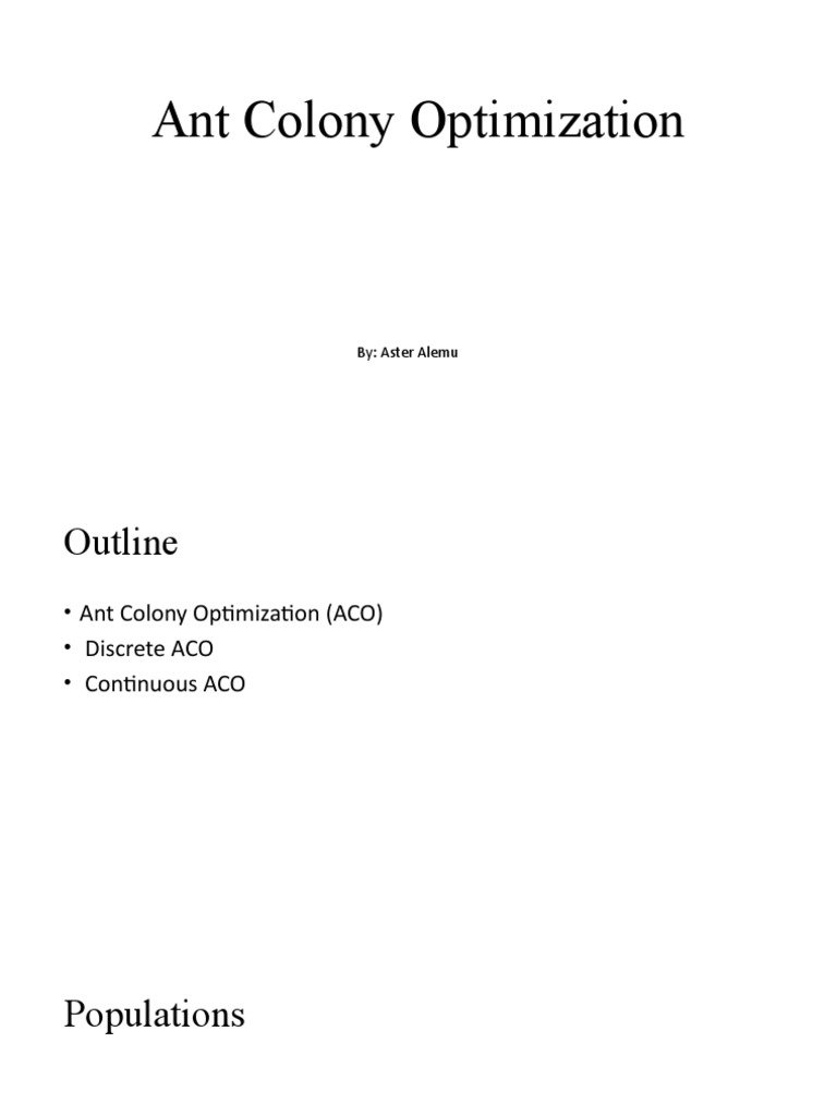 Ant Colony Optimization | PDF | Theoretical Computer Science | Applied Mathematics