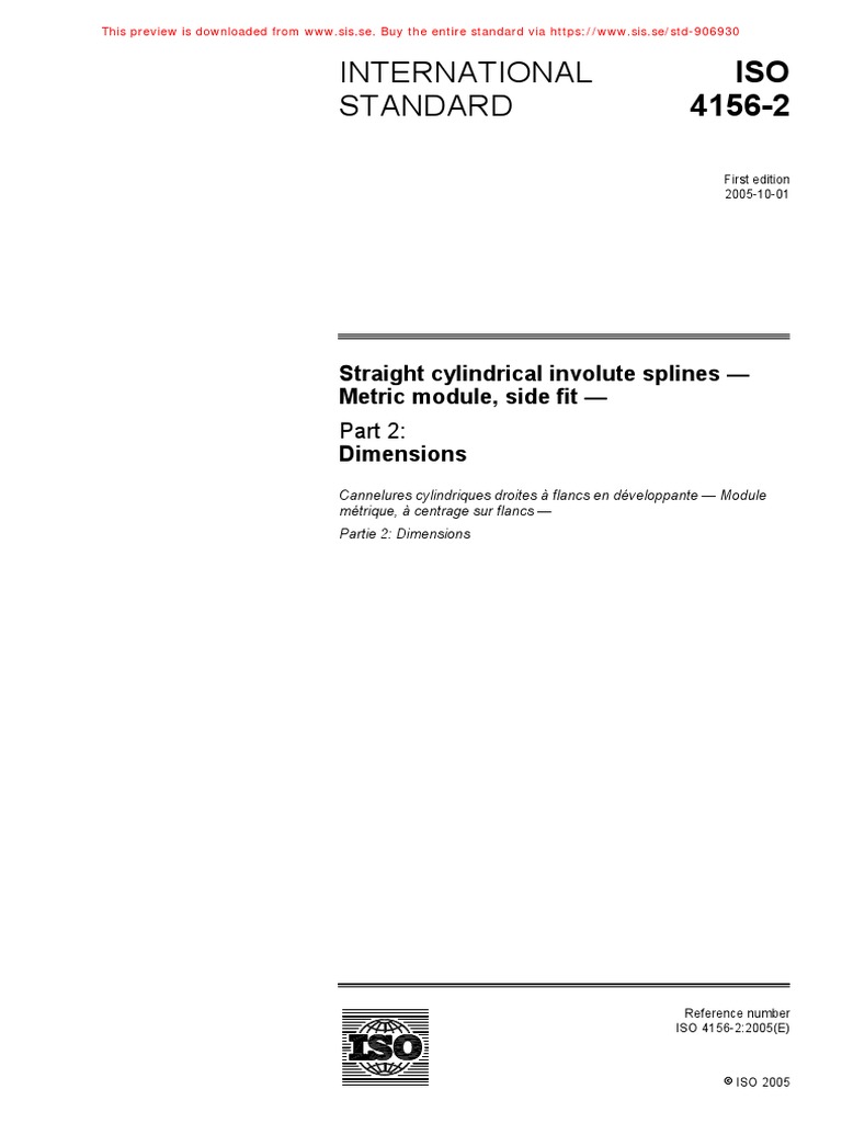 Iso 4156 2 2005 en PDF | PDF | International Organization For ...