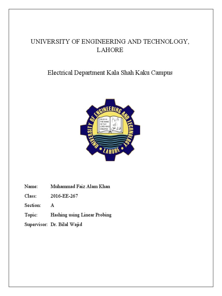 Task 2 Hashing And Linear Probing Pdf Algorithms And Data Structures Applied Mathematics