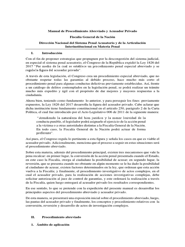 Procedimiento Penal Abreviado | PDF | Procedimiento Criminal | Derecho penal