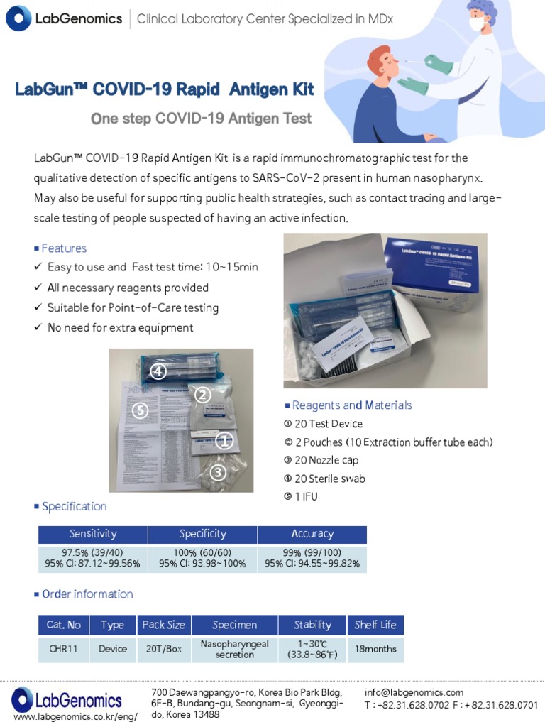 LabGun COVID-19 Rapid Antigen Kit Brochure | PDF | Clinical Medicine ...