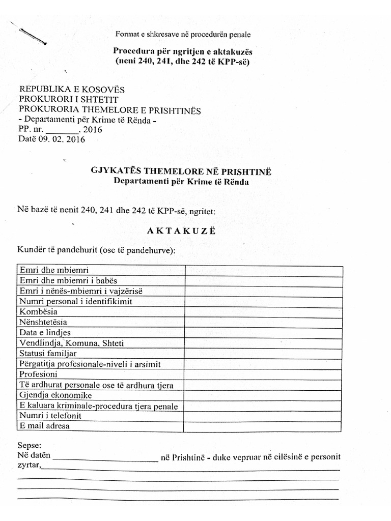 Aktakuza | PDF