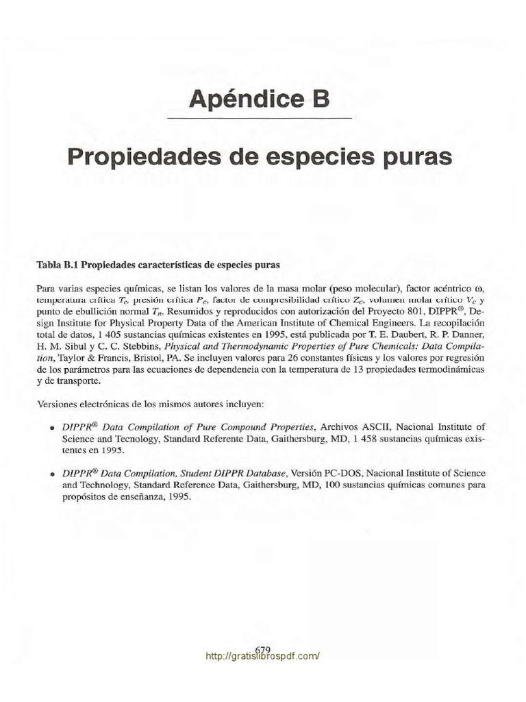 Tablas de Antoine | PDF