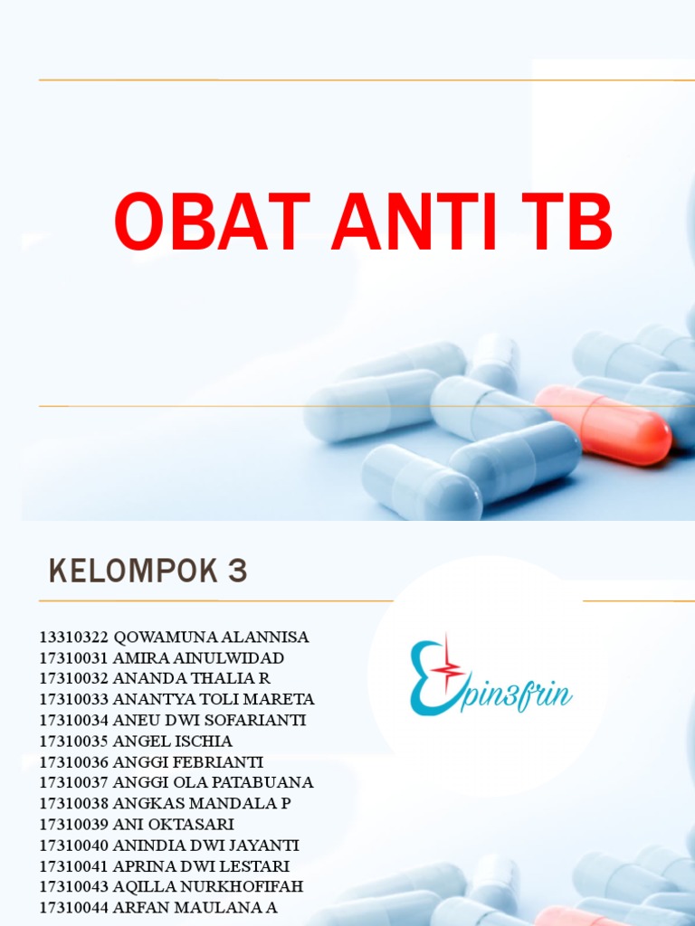 Obat dan Terapi Tuberkulosis (TB) | PDF