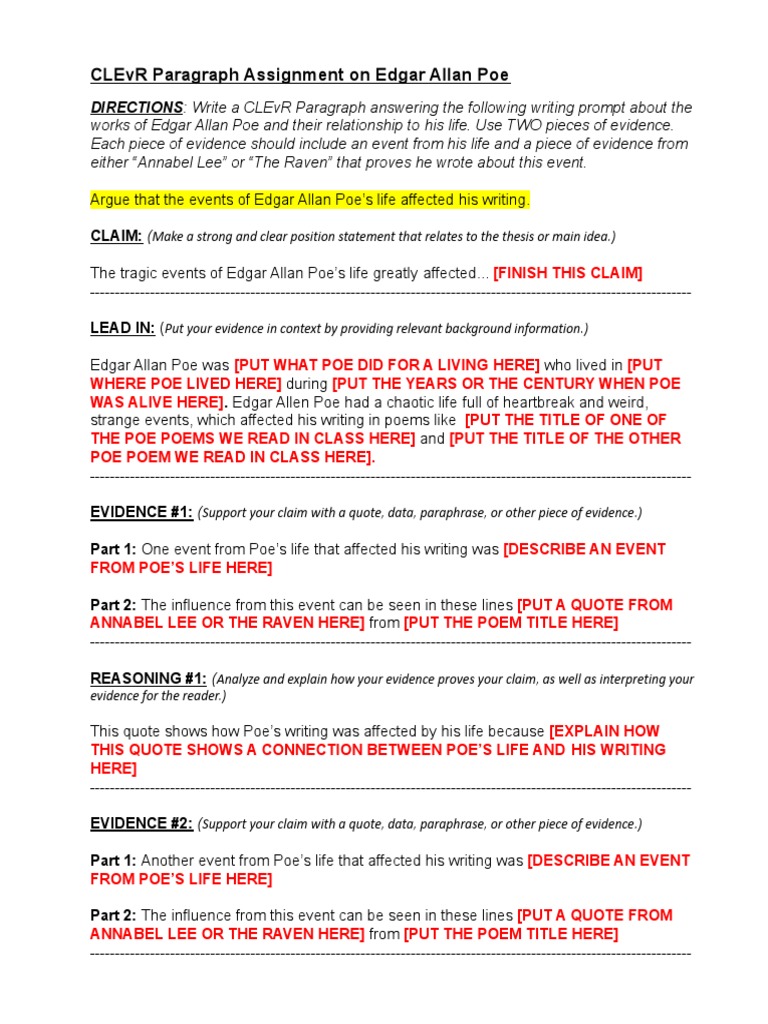 RD Poe Choice C | PDF | Edgar Allan Poe | The Raven