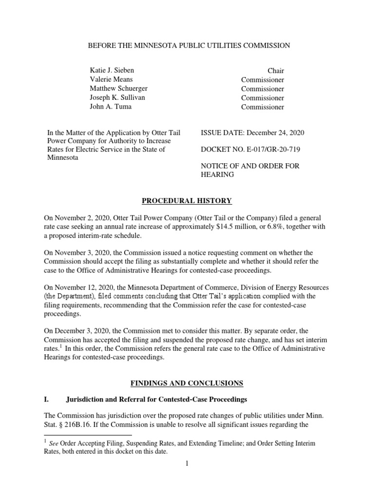 Notice of and Order For Hearing | PDF | Administrative Law Judge | Mail