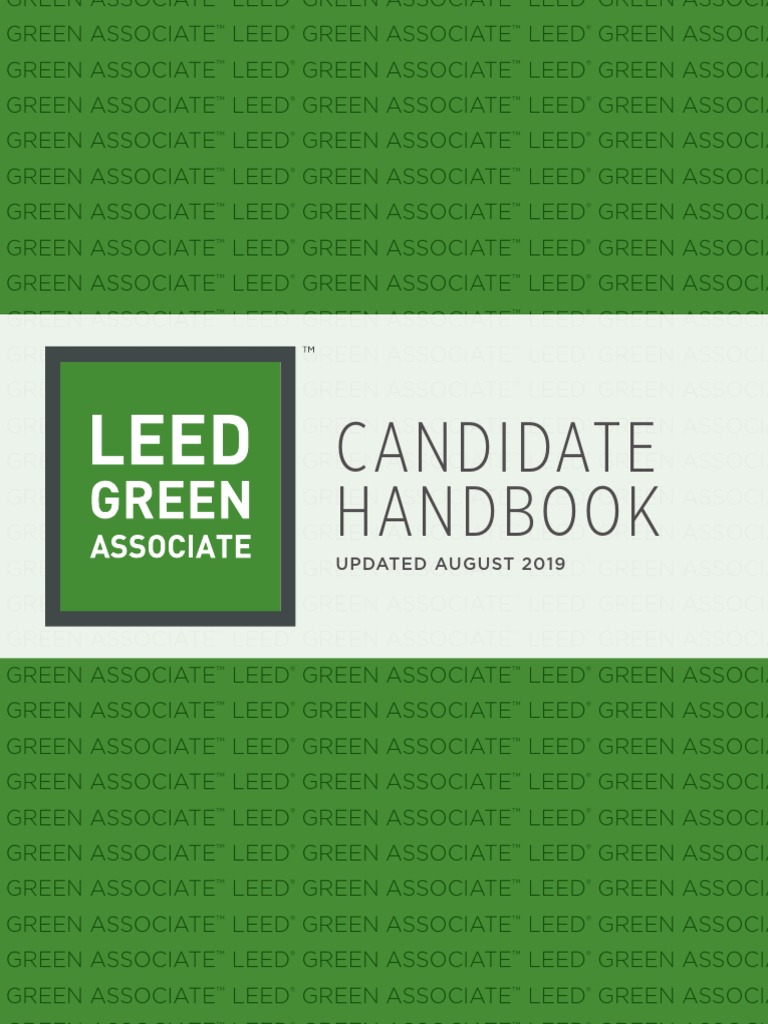 2019 LEED Green Associate Candidate Handbook | PDF | Business