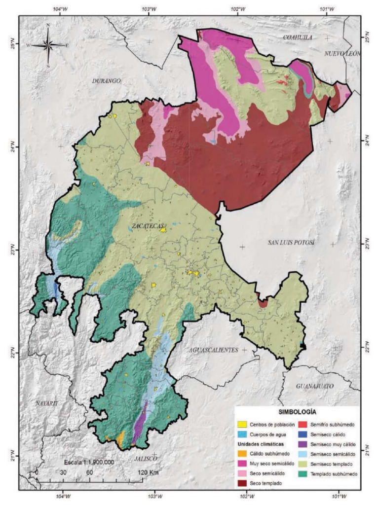 Mapa Zacatecas - Climas | PDF