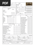 AD&D 2e Character Sheet | PDF | Gaming | Role Playing Games
