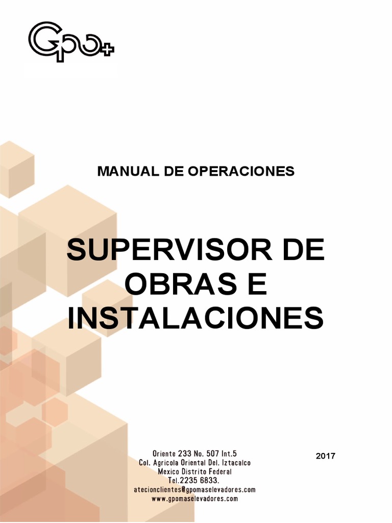 Manual Supervisor de Obra | PDF | Contratista general | Empresas