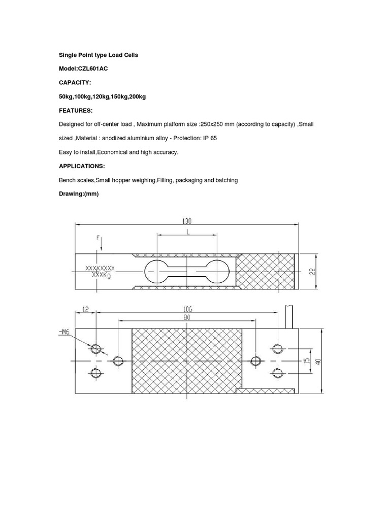 CZL 601 Ac Load Cell | PDF