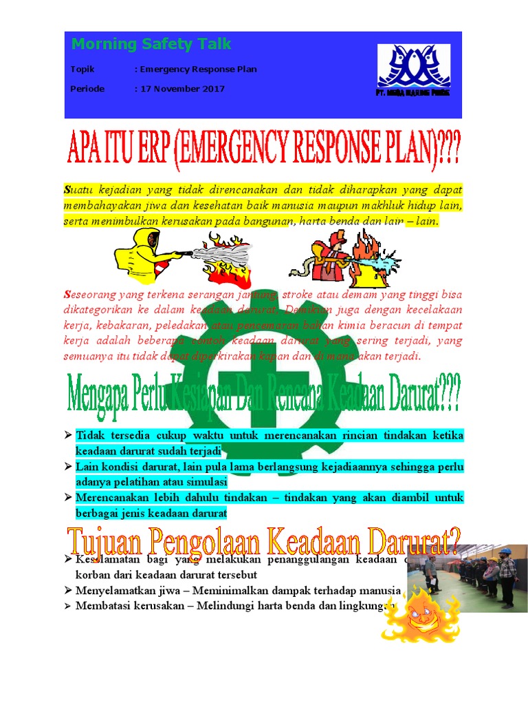 Materi Safety Morning Talk 17 November 2017 | PDF