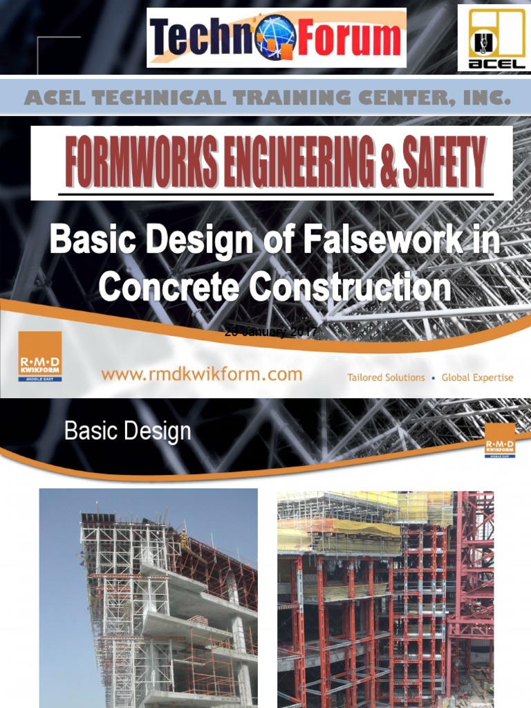 Falsework Design and Load Calculations | PDF | Scaffolding | Beam ...
