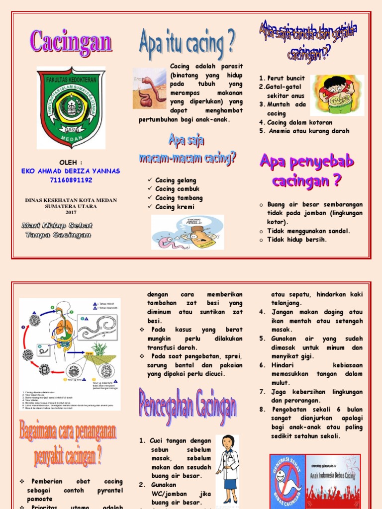 Leaflet Cacingan | PDF